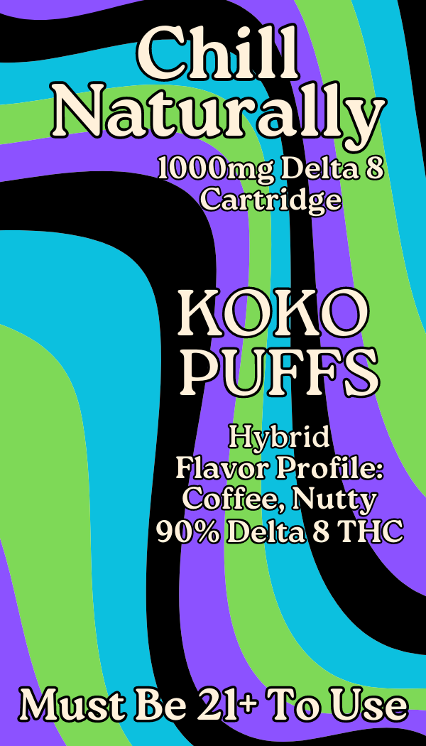 Koko Puffs Premium Delta 8 Cartridge | Chill Naturally: Hemp Dispensary ...