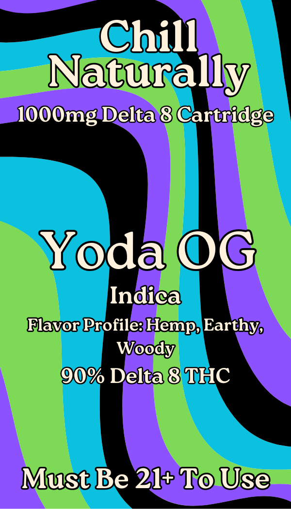 Yoda Og Delta 8 Cartridge | Chill Naturally: Hemp Dispensary & Cannabis Bar